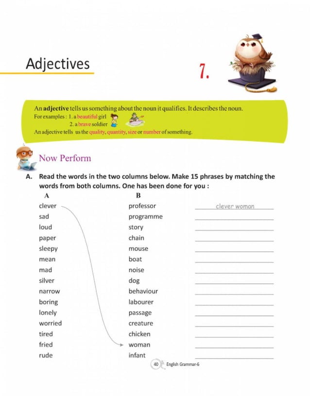 English grammar-6 CLASS - SIX | PDF