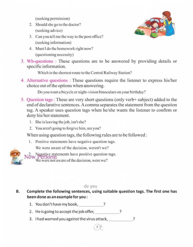English grammar-6 CLASS - SIX | PDF