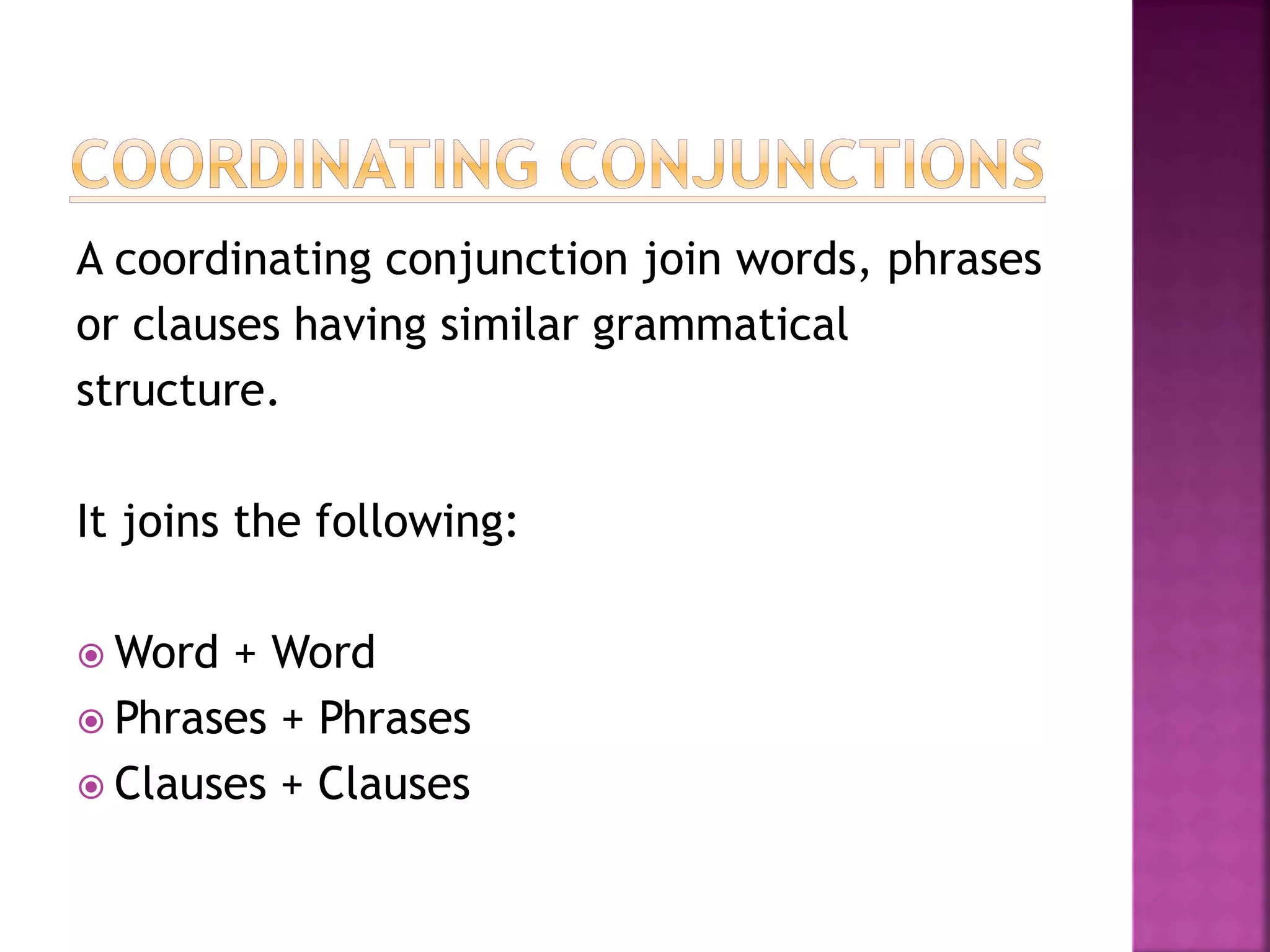 English grammer- conjunction | PPT