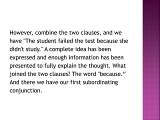 English grammer- conjunction | PPT