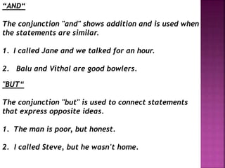 English grammer- conjunction | PPT