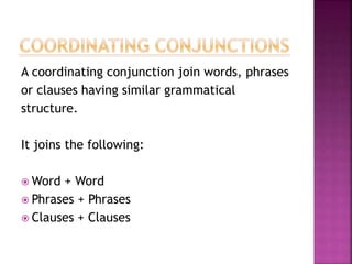 English grammer- conjunction | PPT