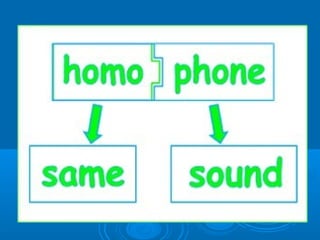 English homophones | PPT