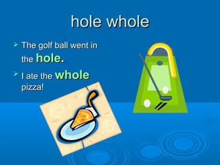 English homophones | PPT