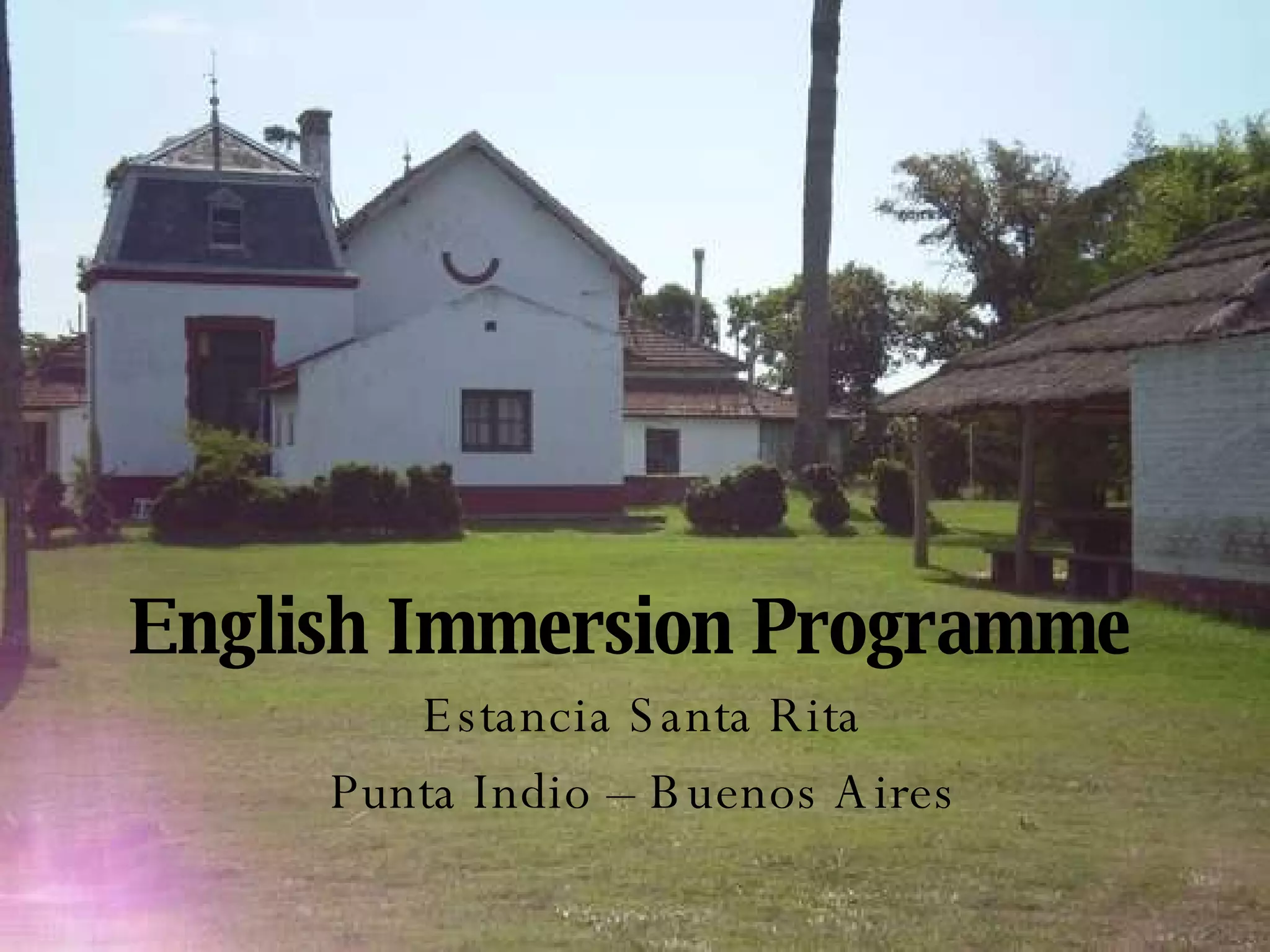 English Immersion Programme | PPT
