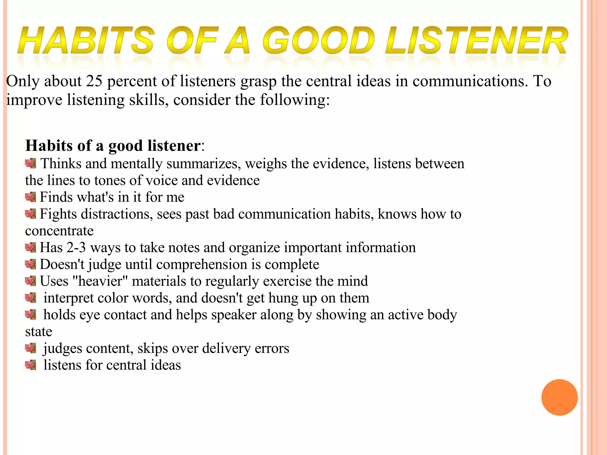 English (Improving Listening Efficency) | PPT