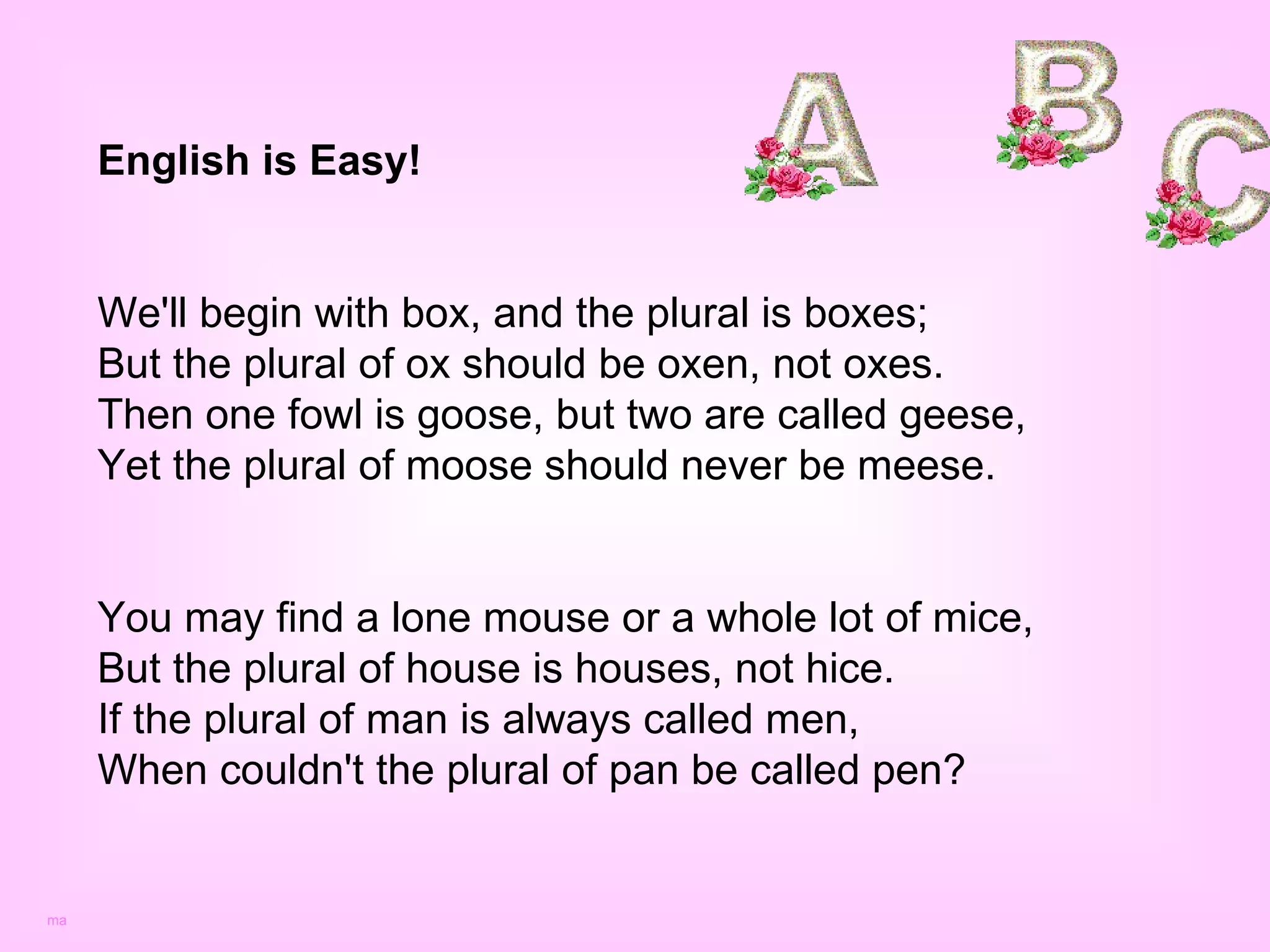 English Is Easy | PPS