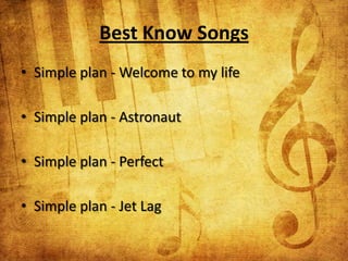 Simple Plan | PPTX | Contemporary Hits/Pop/Top 40 | Music