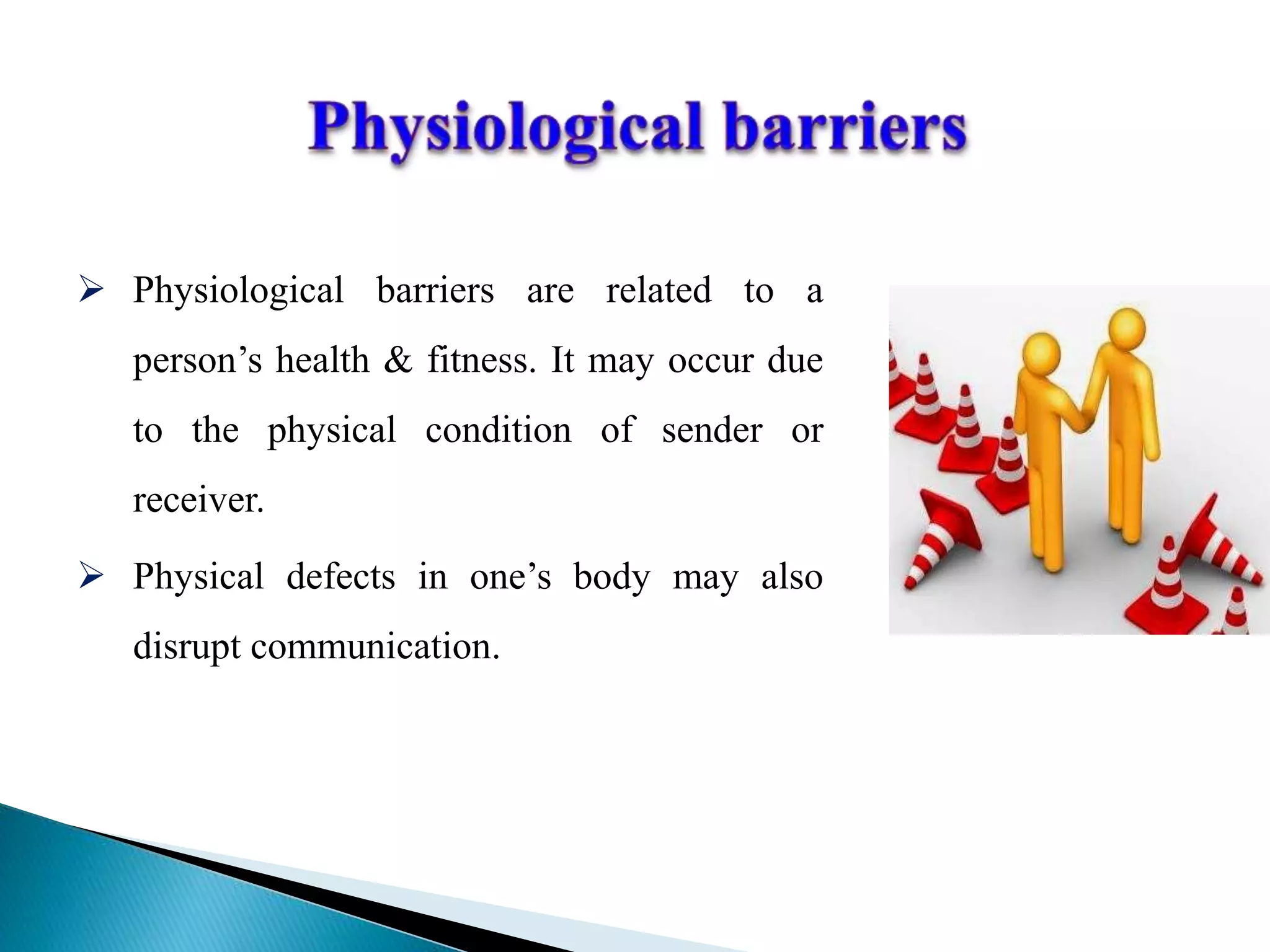 Physiological & Socio - psychological Barriers | PPTX
