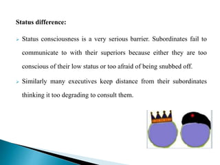 Physiological & Socio - psychological Barriers | PPTX
