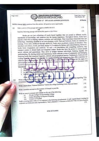 ENGLISH-I (ZUEB) SOLVED BY MALIK .pdfdocuments | PDF | Free Download