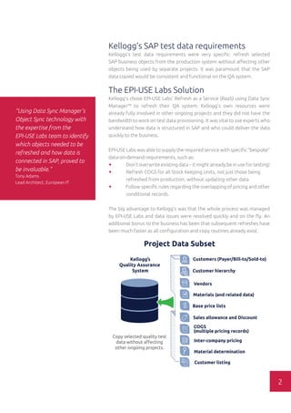 Kellogg's gets it all with EPI-USE Labs' Managed SAP® Data Refresh Services | PDF