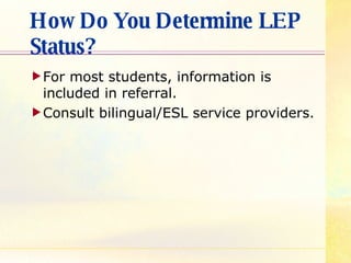 English Language Learners And Special Education | PPT