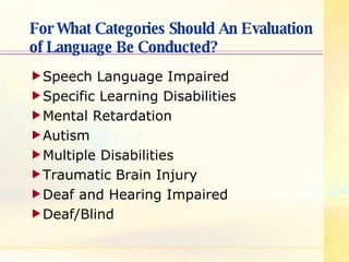 English Language Learners And Special Education | PPT