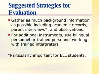 English Language Learners And Special Education | PPT