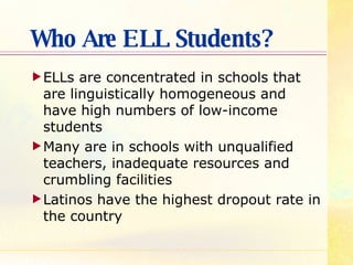 English Language Learners And Special Education | PPT