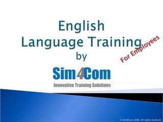 English Language Training For Employees | PPT