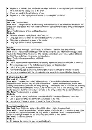 English literature-poetry-crib-sheets-1 | DOC