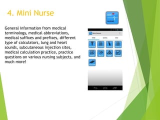 The Best 20 Nursing Apps | PPTX