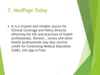 The Best 20 Nursing Apps | PPT