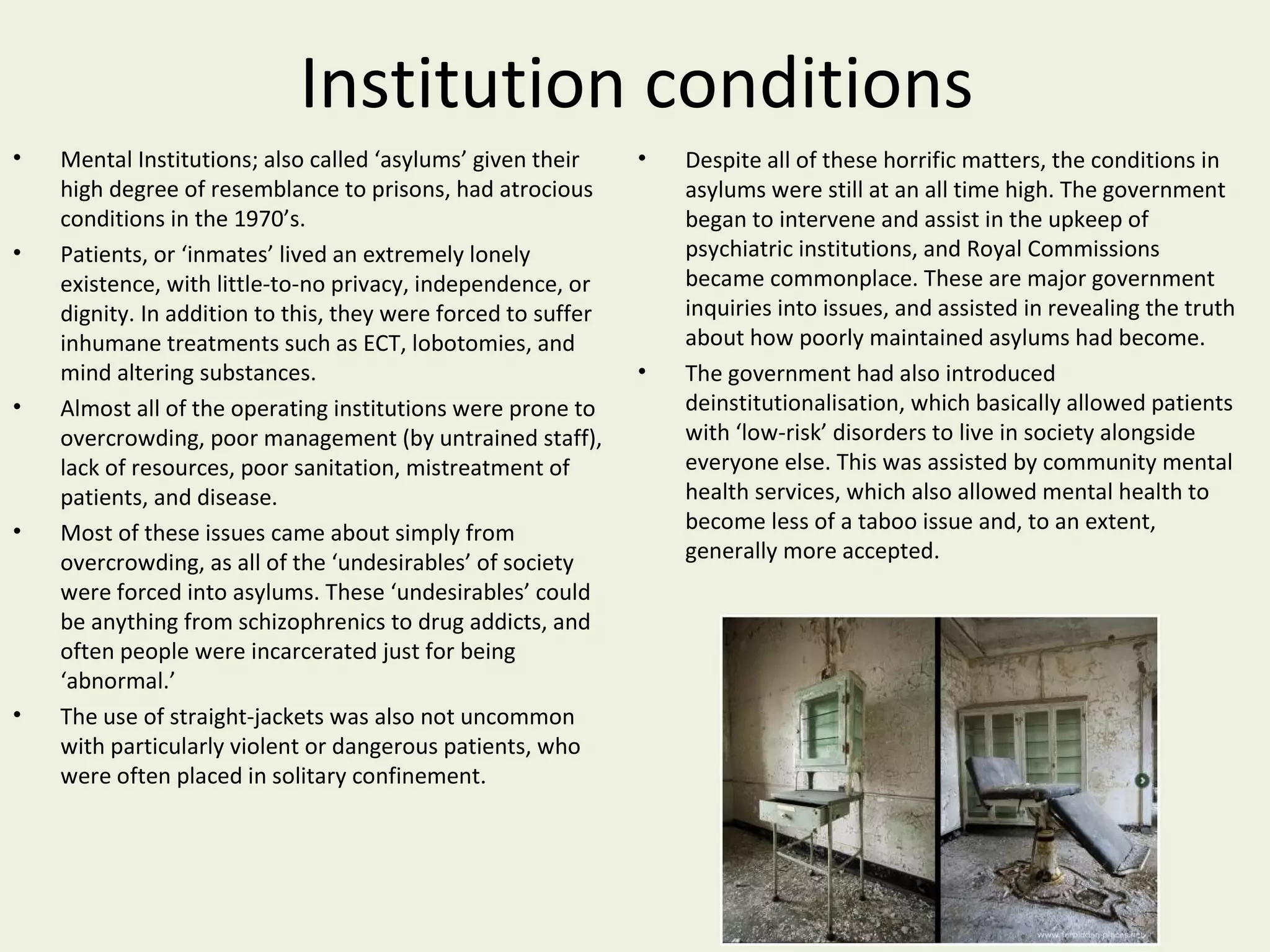 English mental institutions | PPT