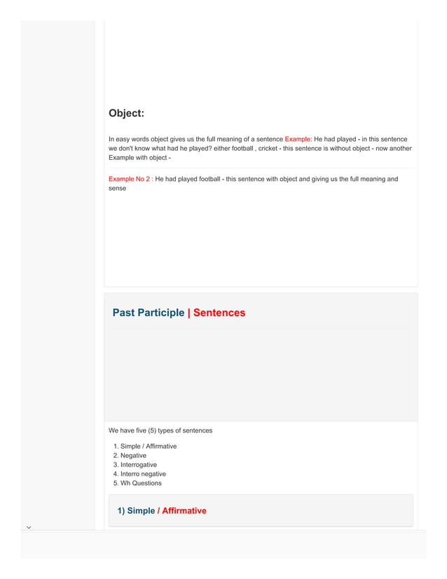 Past-participle | PDF