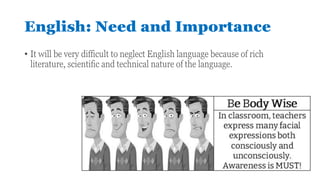 English - Need and Importance | PPT