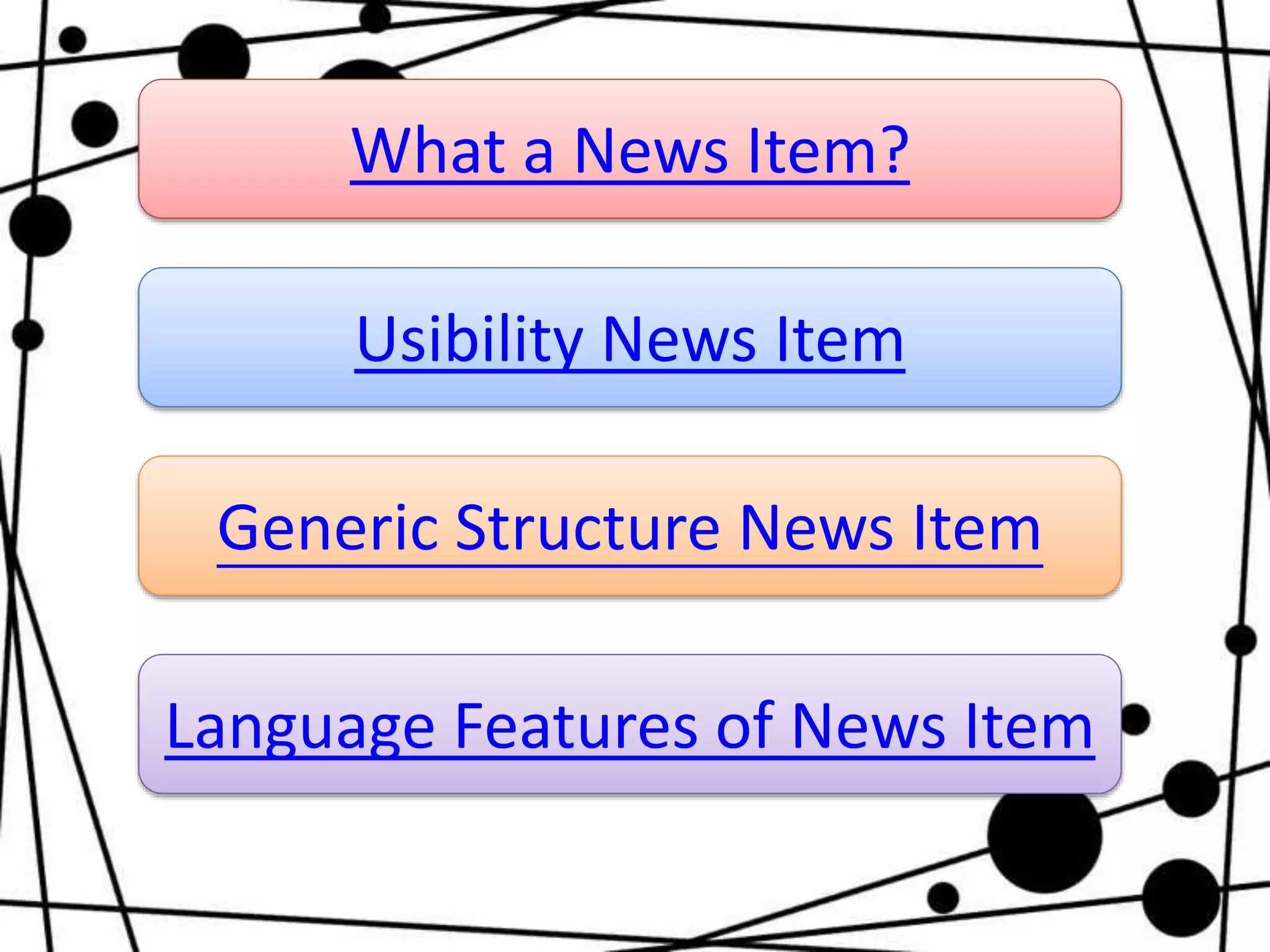 English : News Item | PPTX