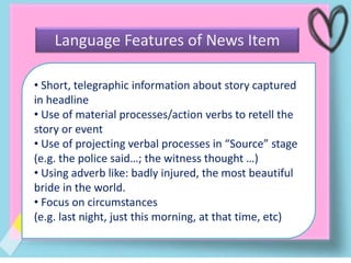 English : News Item | PPTX