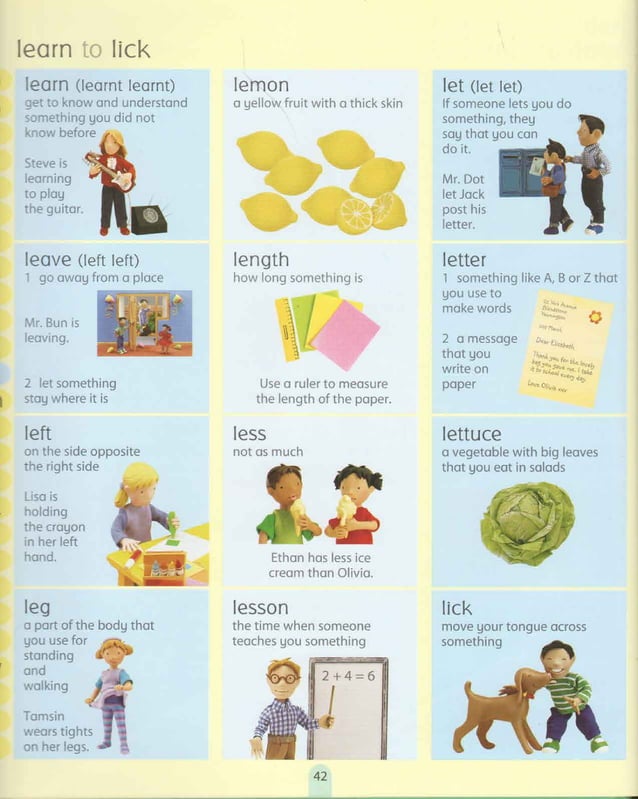 English picture dictionary from A to Z free to download in PDF