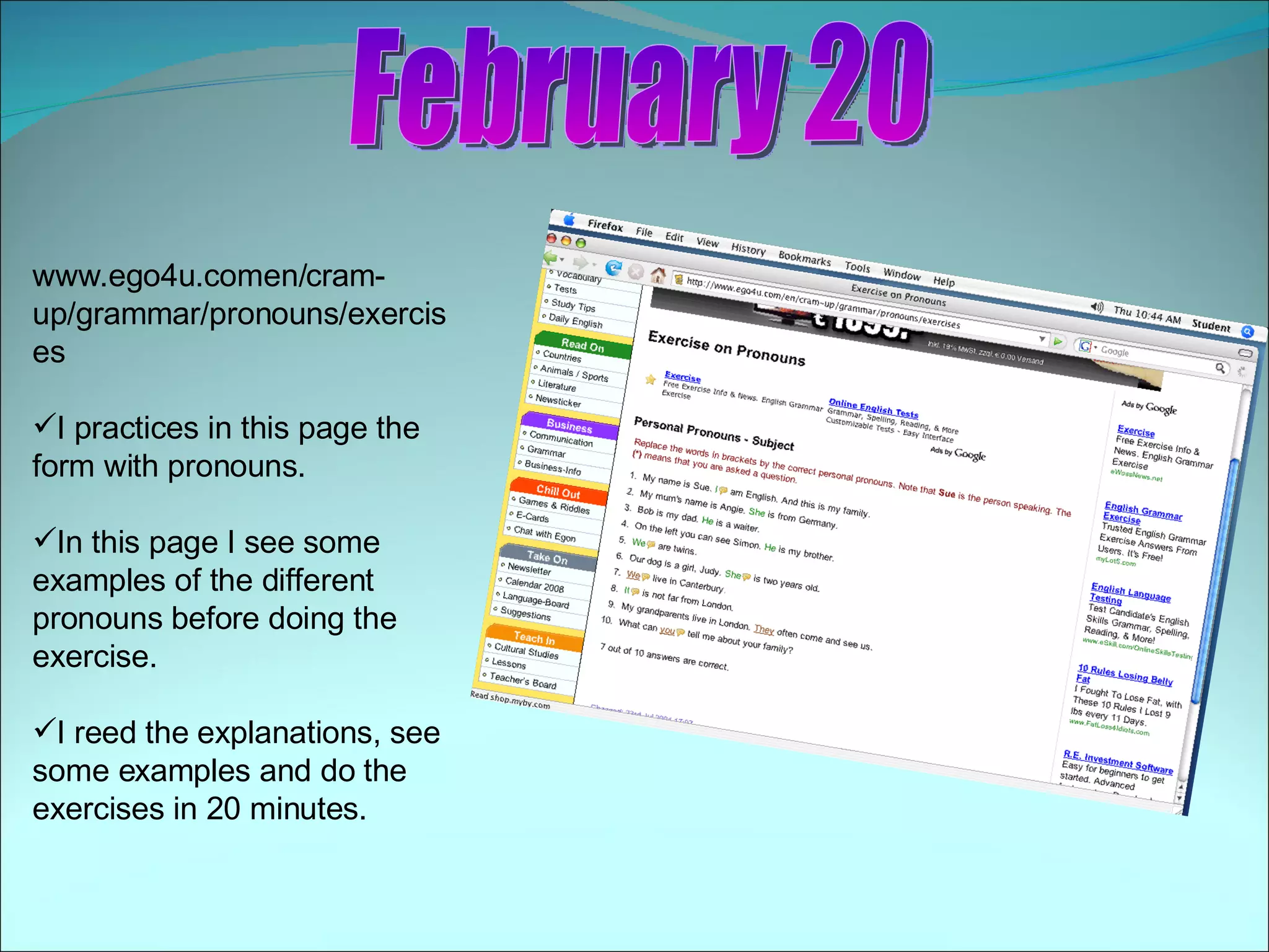 English Portfolio Presentation | PPT