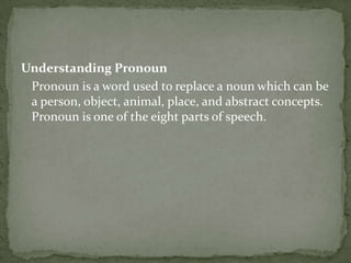 English power point pronoun | PPT