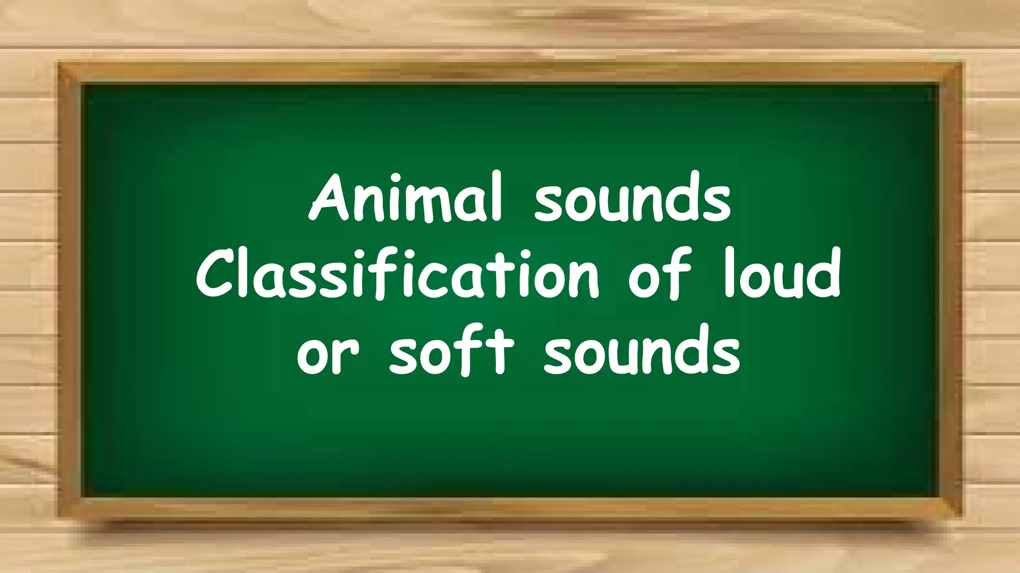 Animal Sounds Classification of Loud or Soft Sounds | PPT