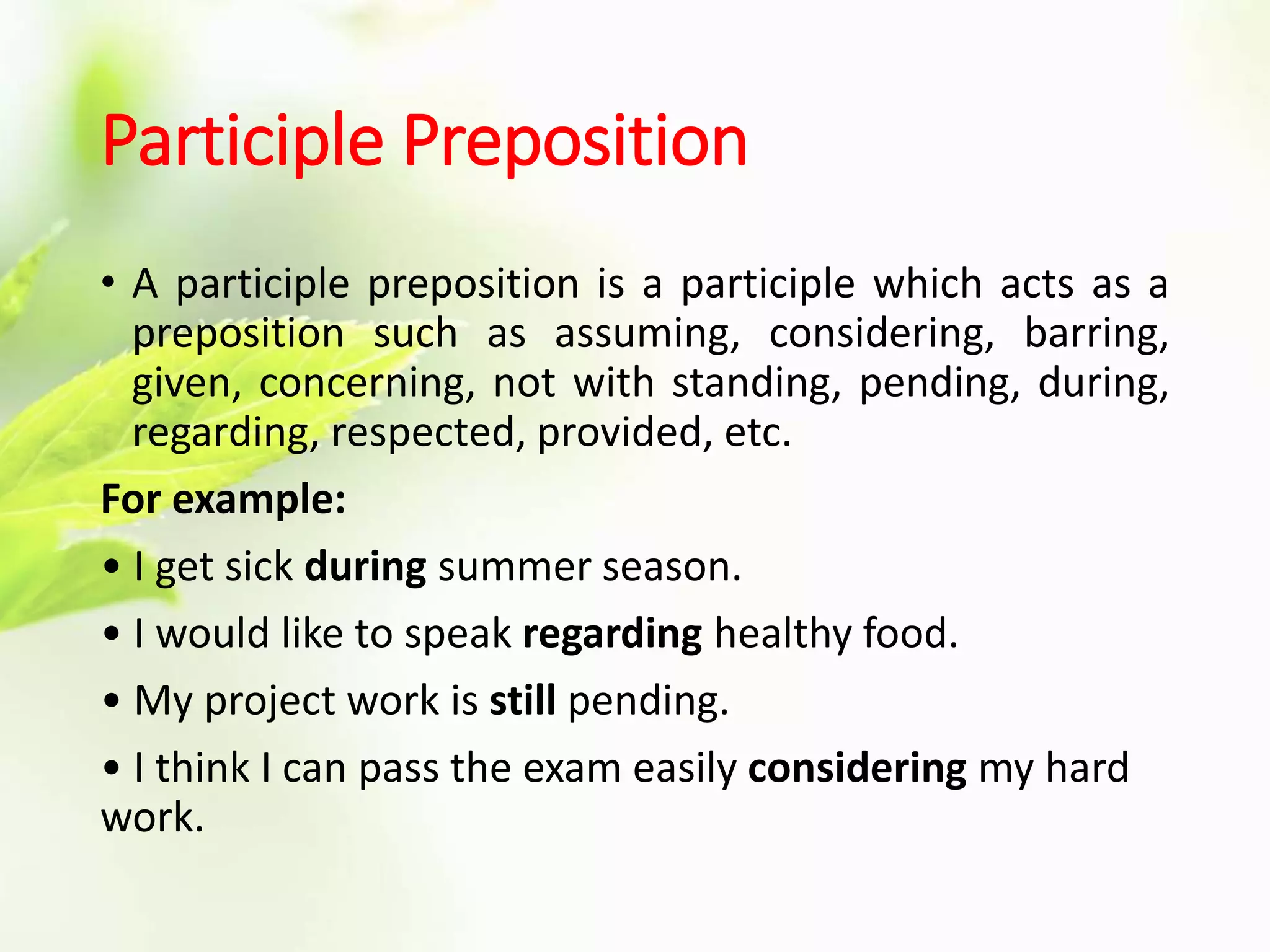 prepositions | PPTX