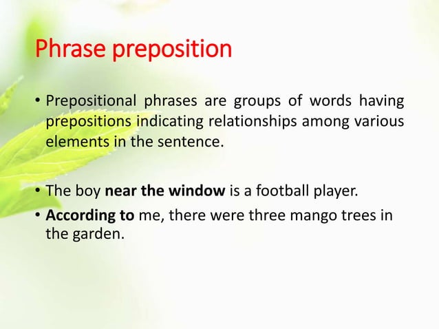 prepositions | PPTX