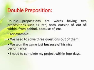 prepositions | PPTX