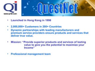 QuestNet Business Presentation | PPT