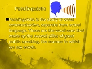 E N G L I S H Presentation Types Of Nonverbal Communication | PPTX