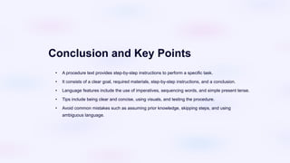 English Procedure Text for tenth grade student.pptx