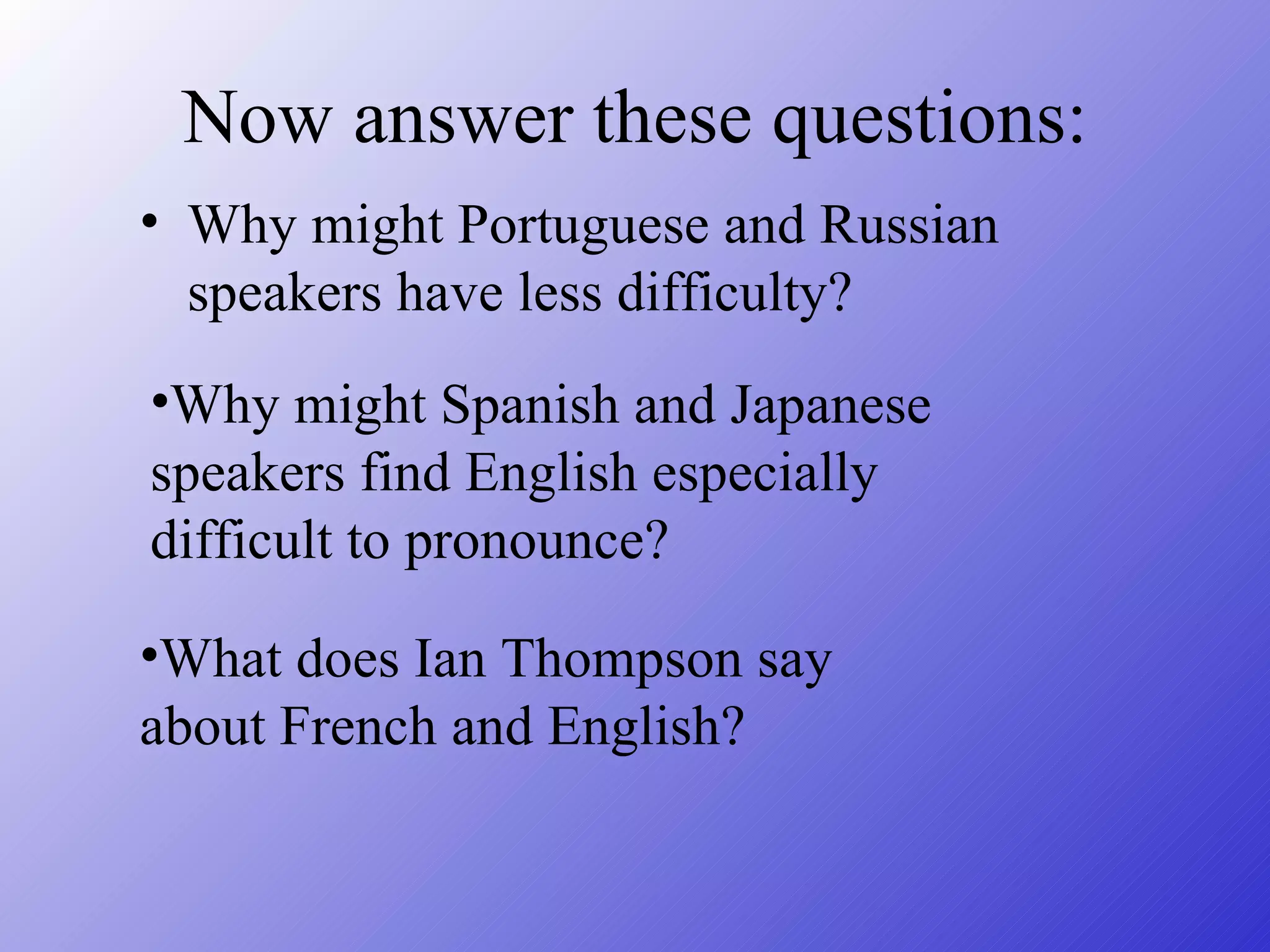 English Pronunciation | PPS