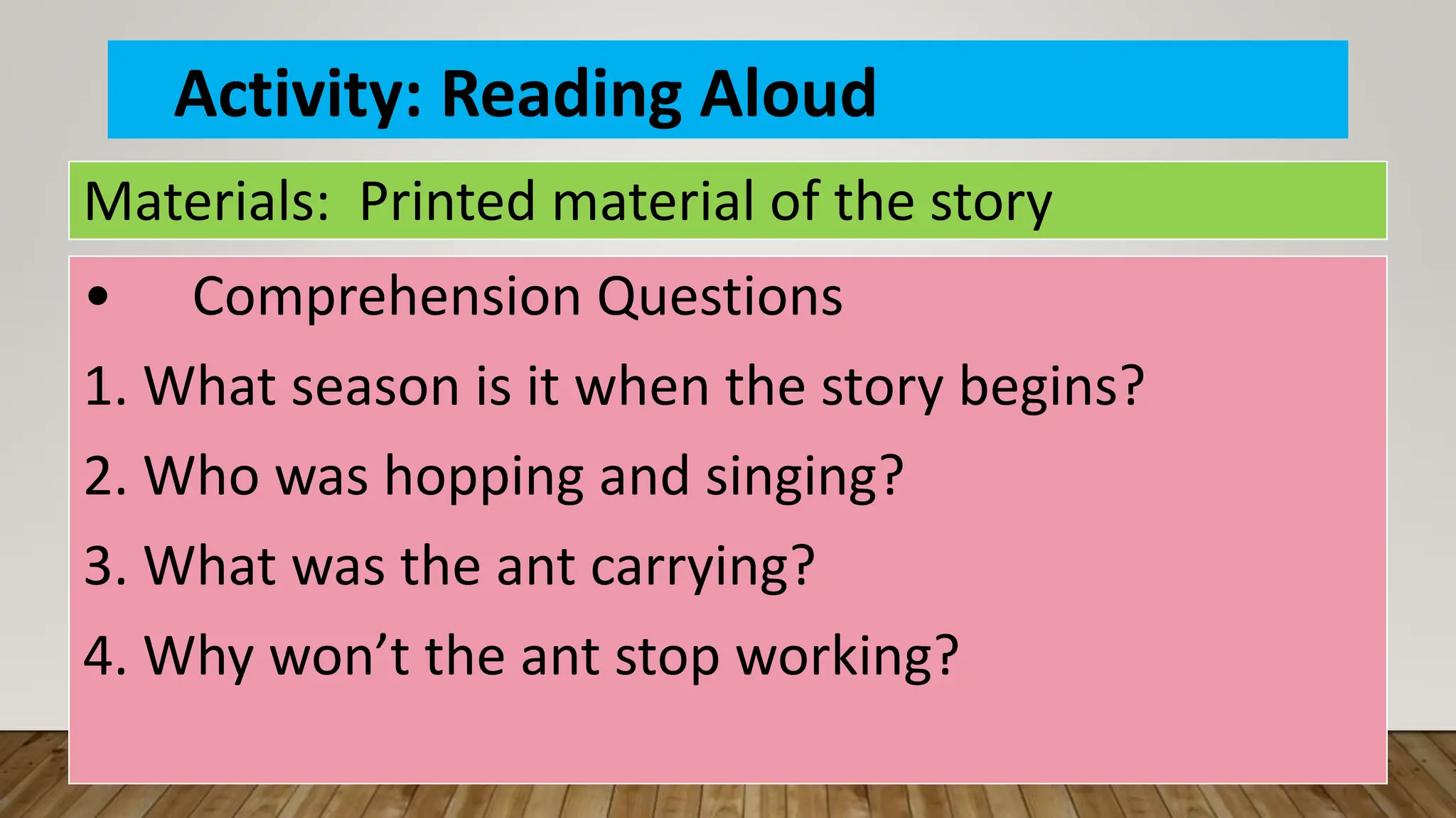 English READING Catch Up Friday Power poin t | PPTX