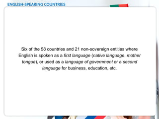 English speaking countries and nationalities | PPTX