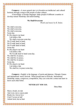 English speaking countries in the modern world | DOCX