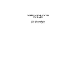 ENGLISH-STD-5-SCHEMES-OF-WORK-2019 docx download | DOCX