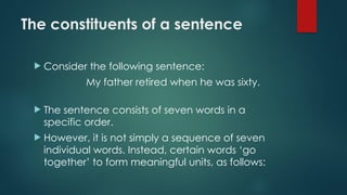 English-Syntactic-System Introduction to the English Language System | PPTX