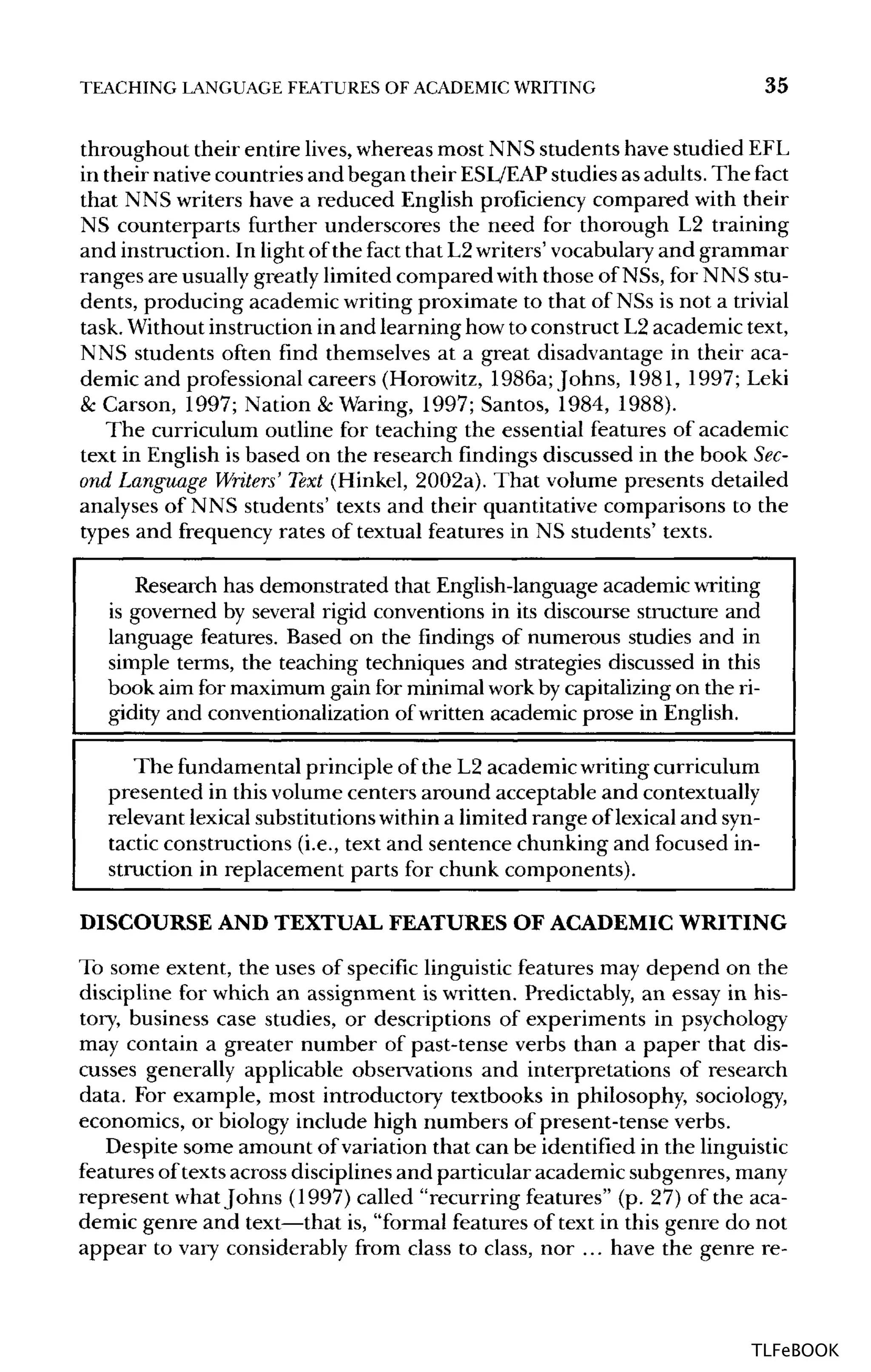 English teaching academic esl writing practical techniques in ...