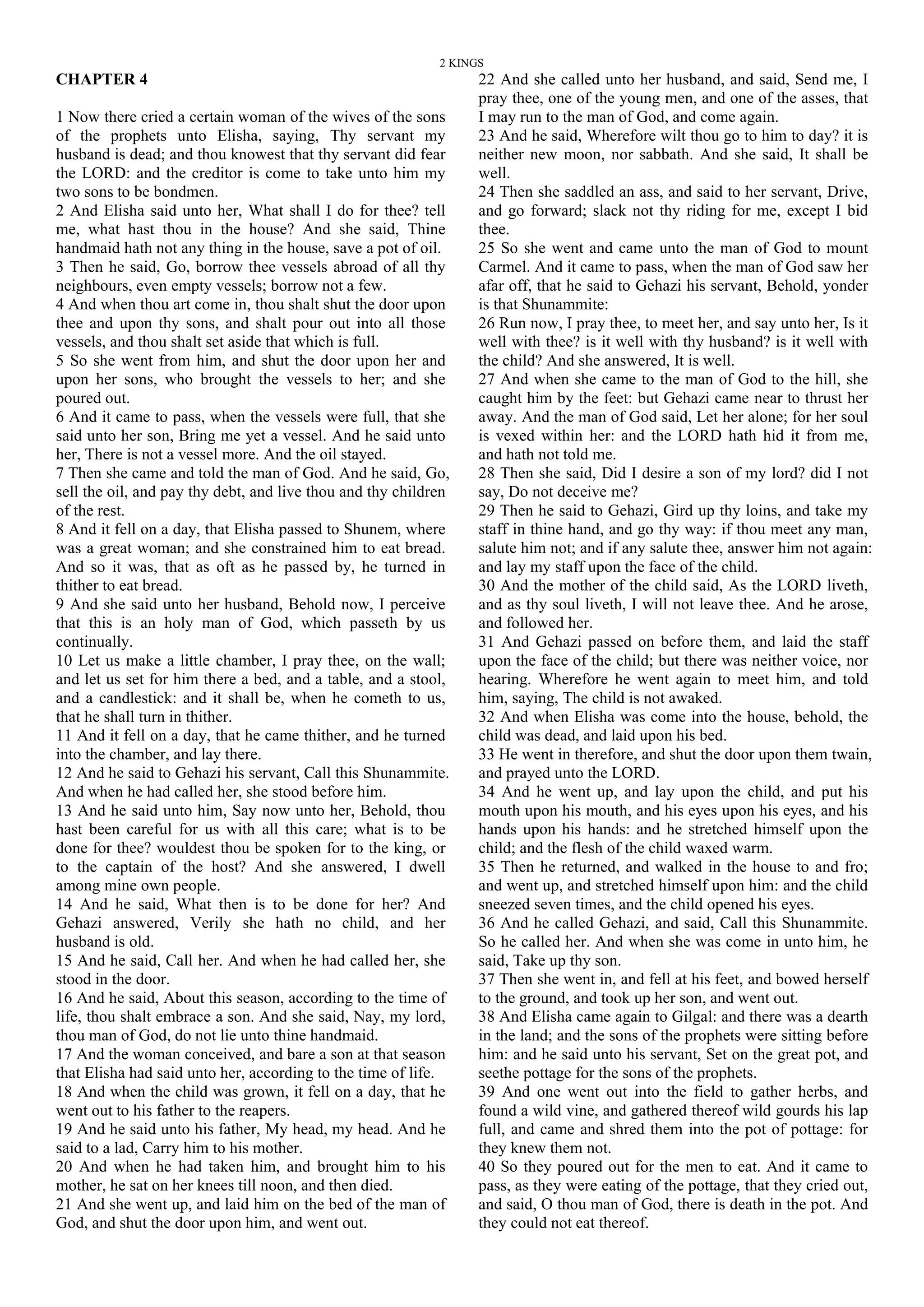 English The Book Of 2nd Kings King James Bible Pdf