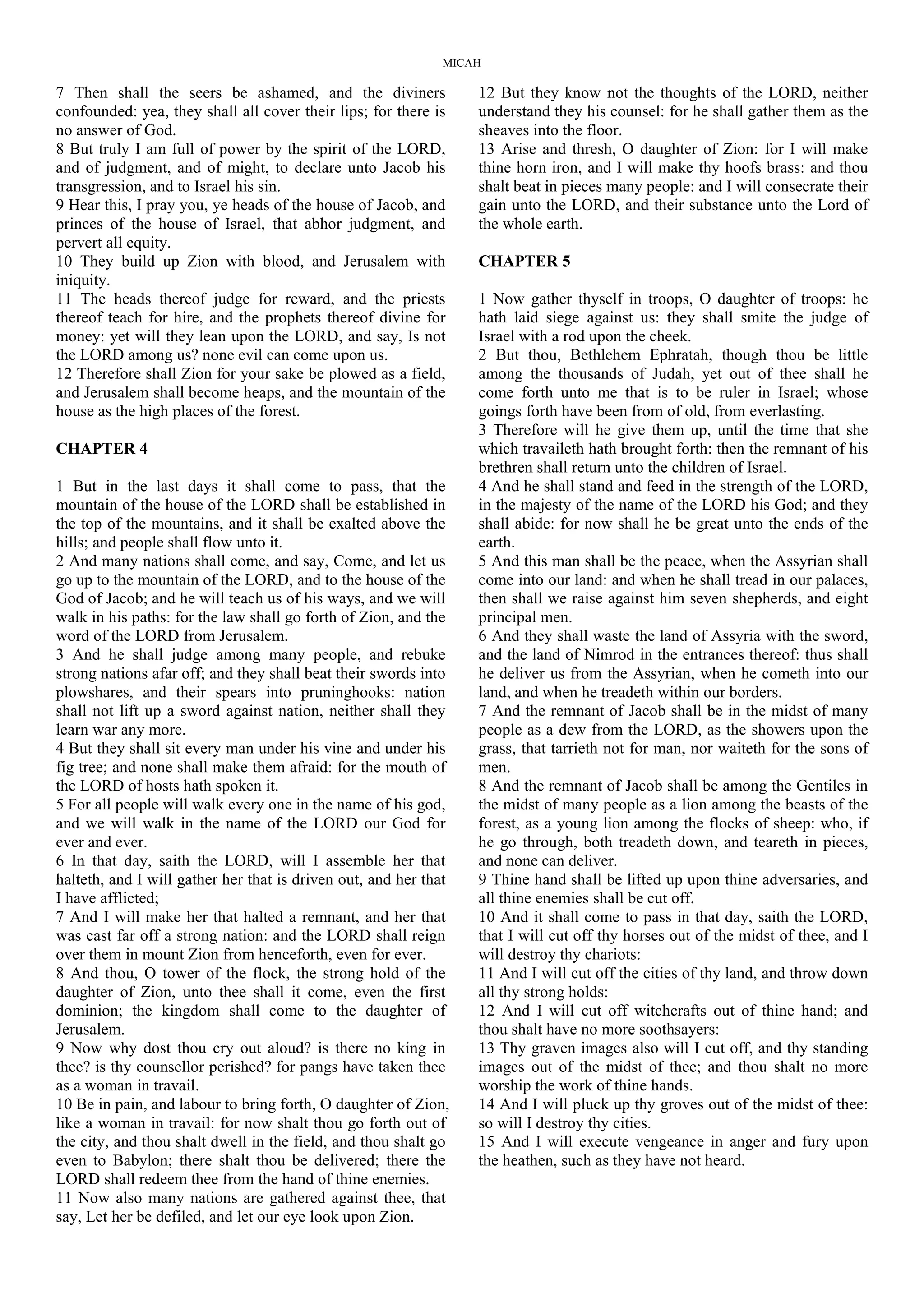 English - The Book of Prophet Micah - King James Bible.pdf