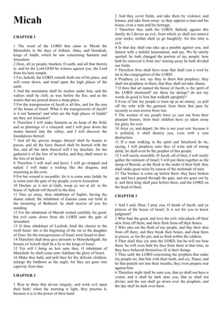 English - The Book of Prophet Micah - King James Bible.pdf