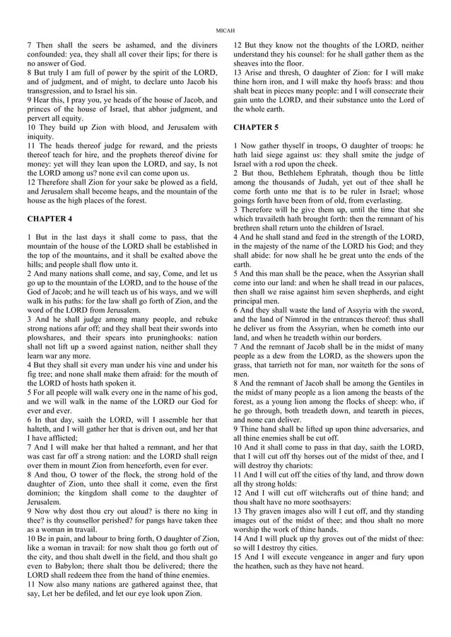 English - The Book of Prophet Micah - King James Bible.pdf